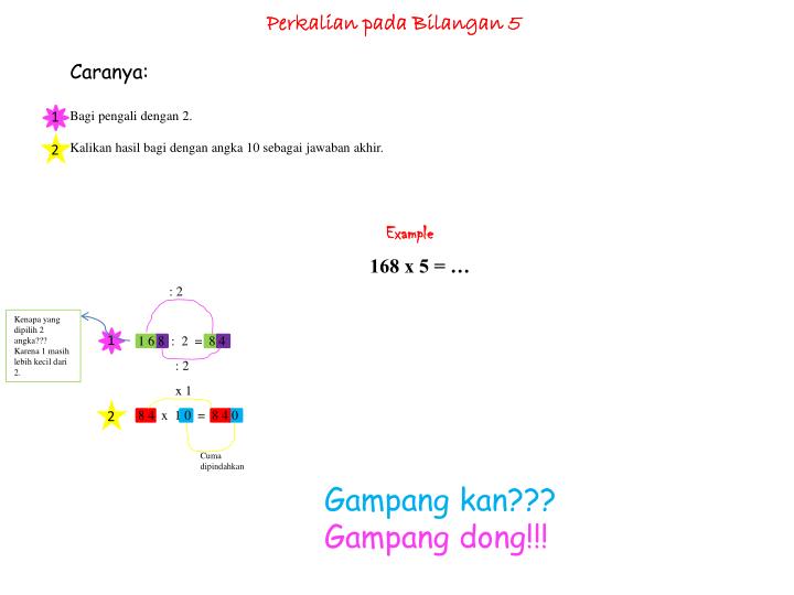 PPT - Trik perkalian 5 PowerPoint Presentation, free download - ID:463522