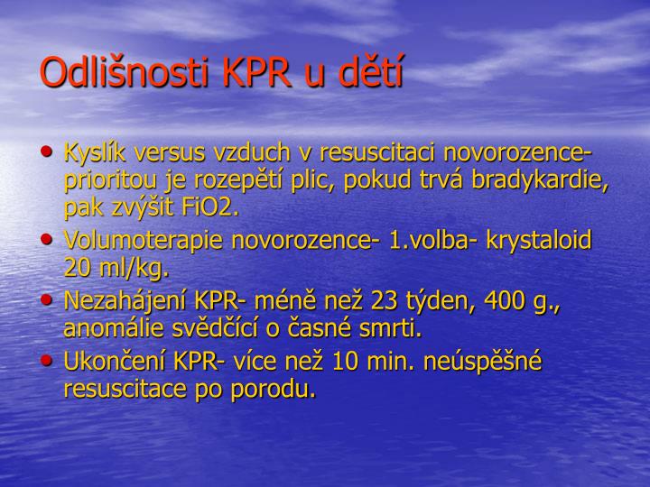 PPT - Kardiopulmonální resuscitace PowerPoint Presentation - ID:464591