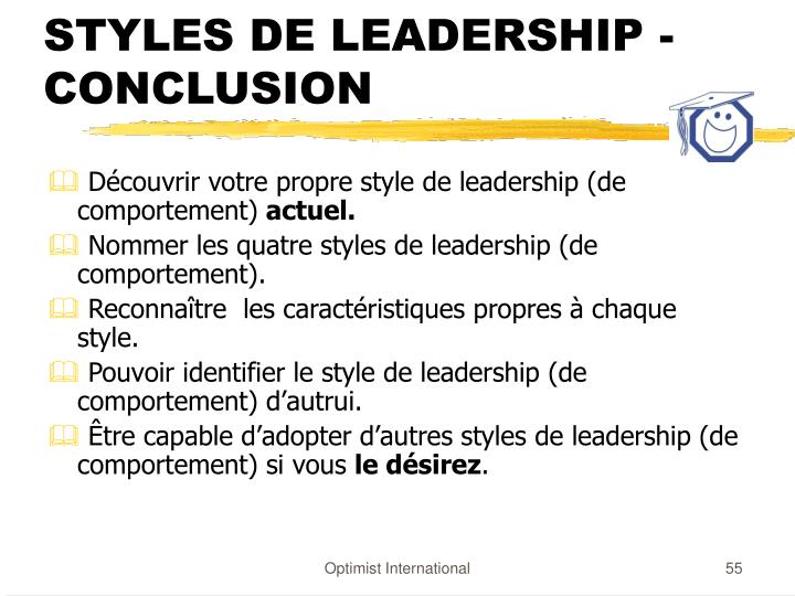 PPT - LES STYLES DE LEADERSHIP PowerPoint Presentation - ID:464697