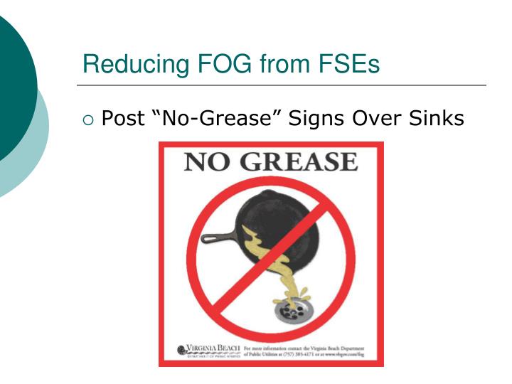 PPT - Fats, Oils, and Grease – FOG Program FSE Employee Training ...