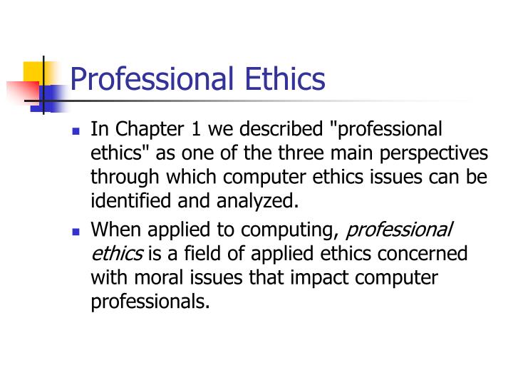 PPT - Professional Ethics PowerPoint Presentation, free download - ID ...