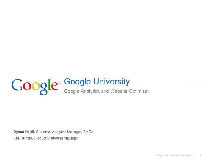 PPT - Google University PowerPoint Presentation, free download - ID:465584