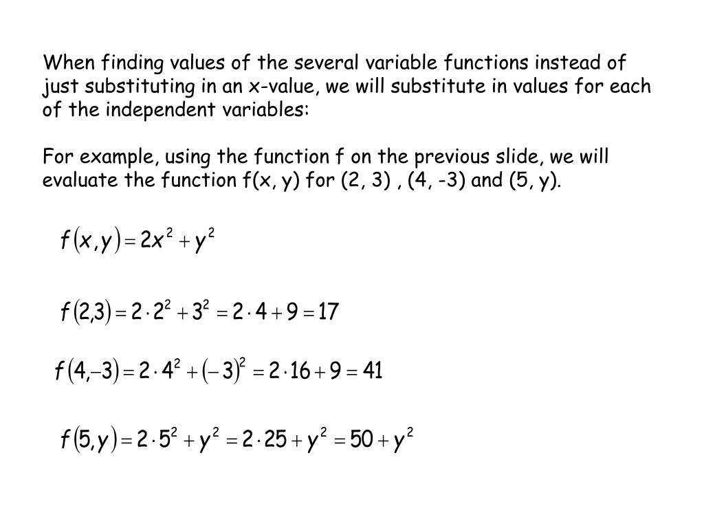 Ppt Chapter 8 Functions Of Several Variables Section 81 Introduction To Functions Of Several 8878