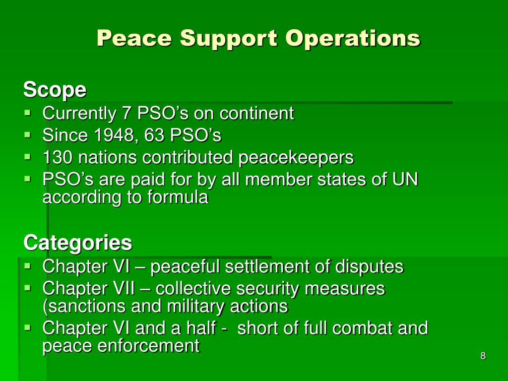 PPT - THE PROTECTION OF CIVILIANS DURING PEACE-KEEPING OPERATIONS BY ...