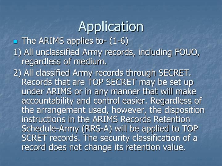PPT - Army Records Information Management System (ARIMS) PowerPoint ...