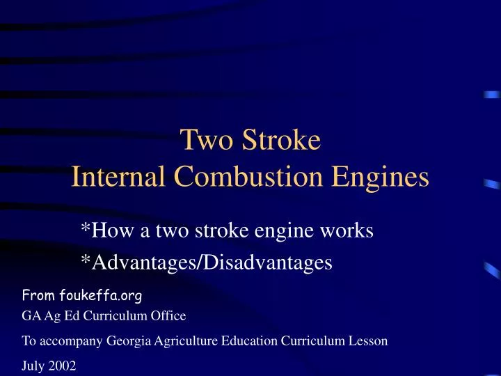 PPT - Two Stroke Internal Combustion Engines PowerPoint Presentation ...