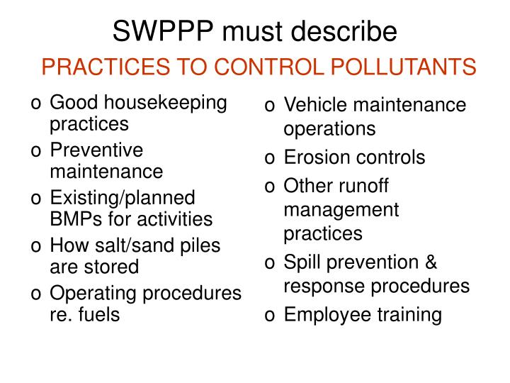 PPT - What is a SWPPP? PowerPoint Presentation - ID:466652