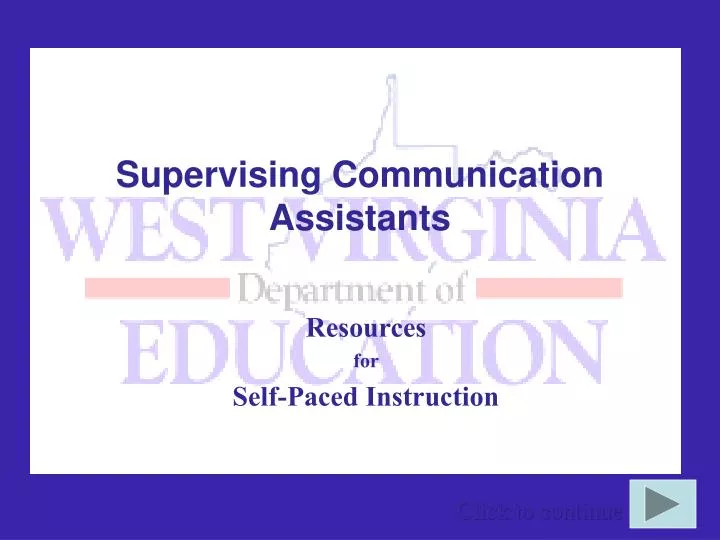 PPT - Supervising Communication Assistants PowerPoint Presentation ...