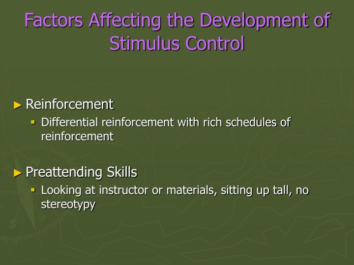 PPT - Stimulus Control Advanced Applied Behavior Analysis Presentation ...