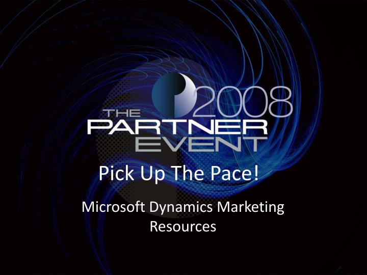 PPT - Pick Up The Pace! PowerPoint Presentation, free download - ID:467353