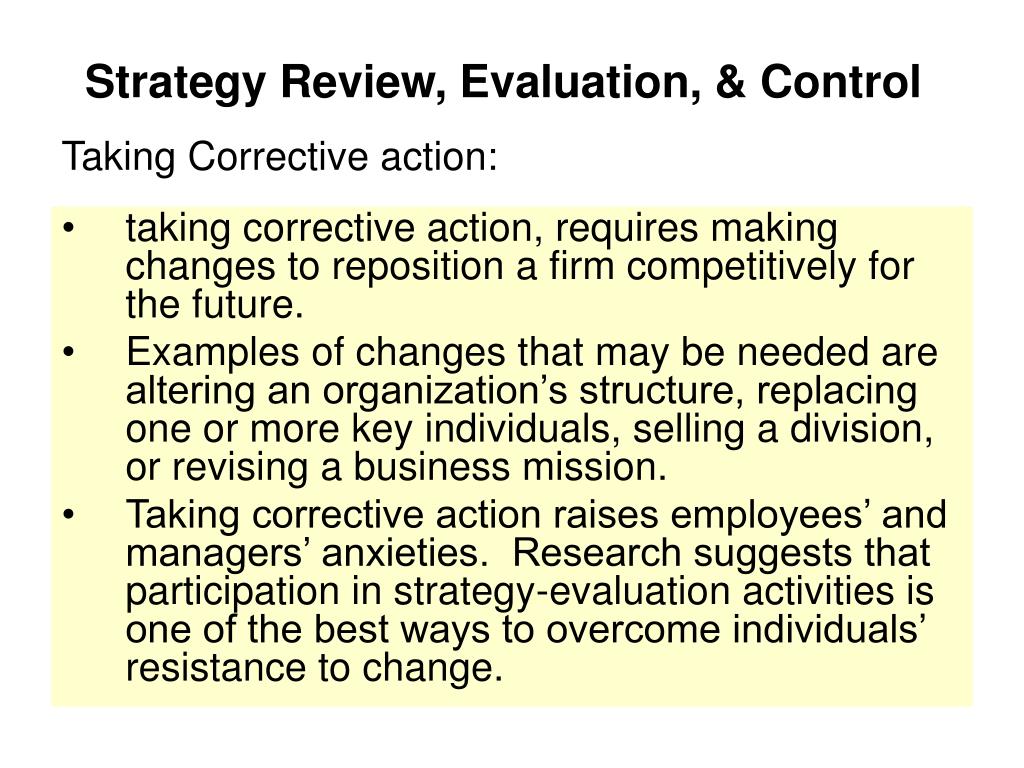 PPT - Evaluation of the strategy PowerPoint Presentation, free download ...