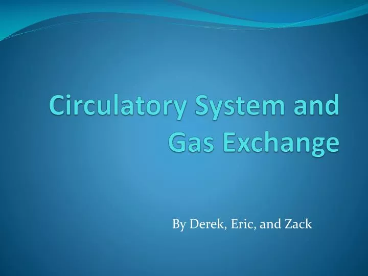 PPT - Circulatory System and Gas Exchange PowerPoint Presentation, free ...