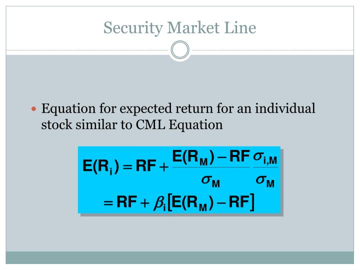 PPT - Capital Market Line PowerPoint Presentation - ID:468447
