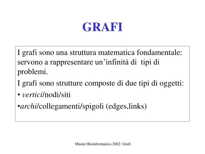 PPT - GRAFI PowerPoint Presentation, free download - ID:469942
