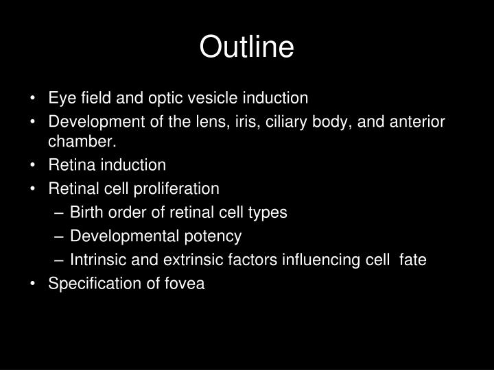 PPT - Eye induction and retinal cell specification PowerPoint ...