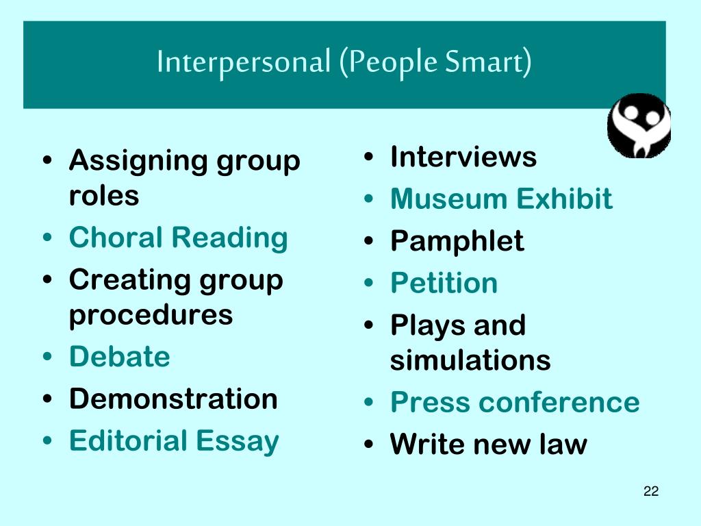 PPT - 8 WAYS OF BEING SMART PowerPoint Presentation, free download - ID ...