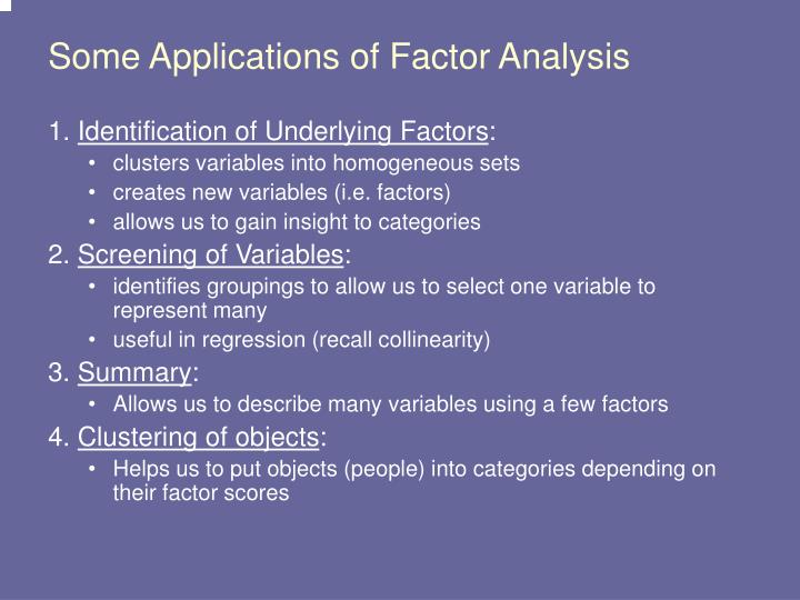 PPT - Factor Analysis PowerPoint Presentation - ID:471271