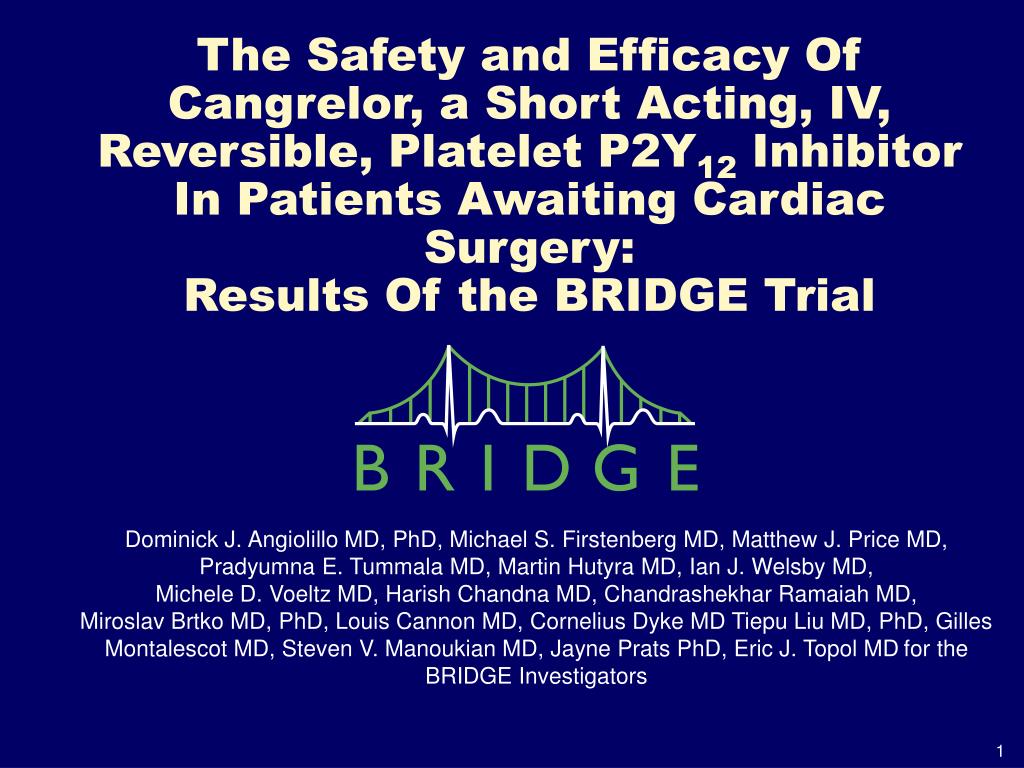 PPT - The Safety and Efficacy Of Cangrelor, a Short Acting, IV ...