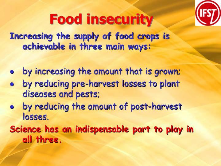 PPT - Food science and technology versus world hunger PowerPoint ...