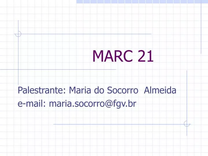 PPT - MARC 21 PowerPoint Presentation, free download - ID:472187