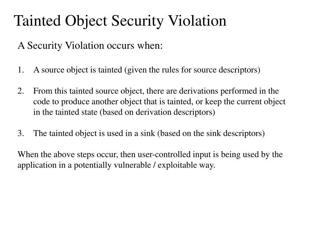 Ppt Finding Security Vulnerabilities In Java Applications With Static Analysis Usenix Security