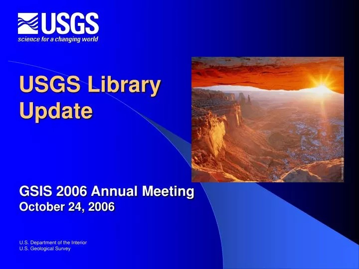 PPT - USGS Library Update PowerPoint Presentation, free download - ID:47270