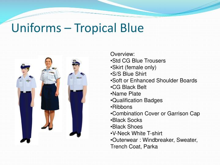 PPT - United States Coast Guard Auxiliary Uniform Overview PowerPoint ...