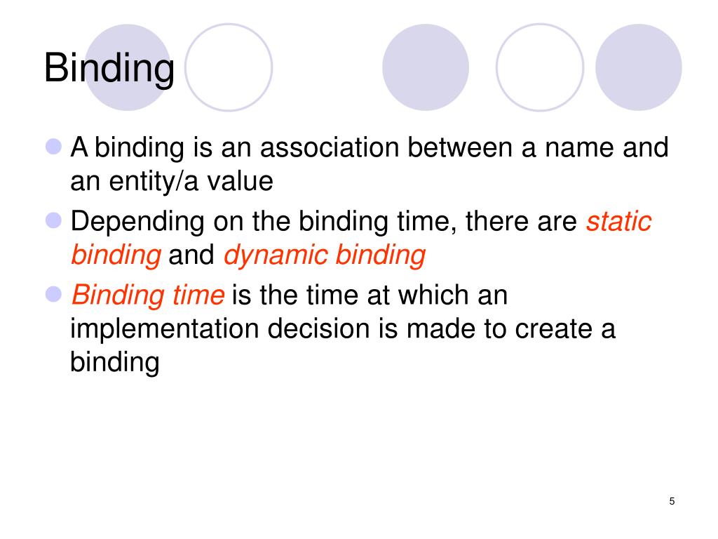 Ppt Programming Languages And Design Lecture 6 Names Scopes And Binding Powerpoint