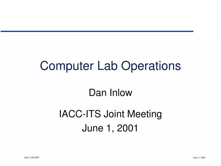 PPT - Computer Lab Operations PowerPoint Presentation, free download - ID:473421