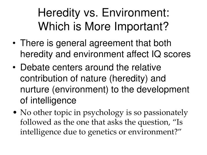 PPT - Genetic and Environmental Influences on Intelligence PowerPoint ...