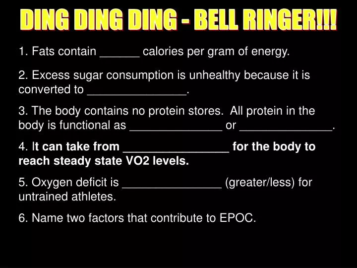 PPT - DING DING DING - BELL RINGER!!! PowerPoint Presentation, free ...