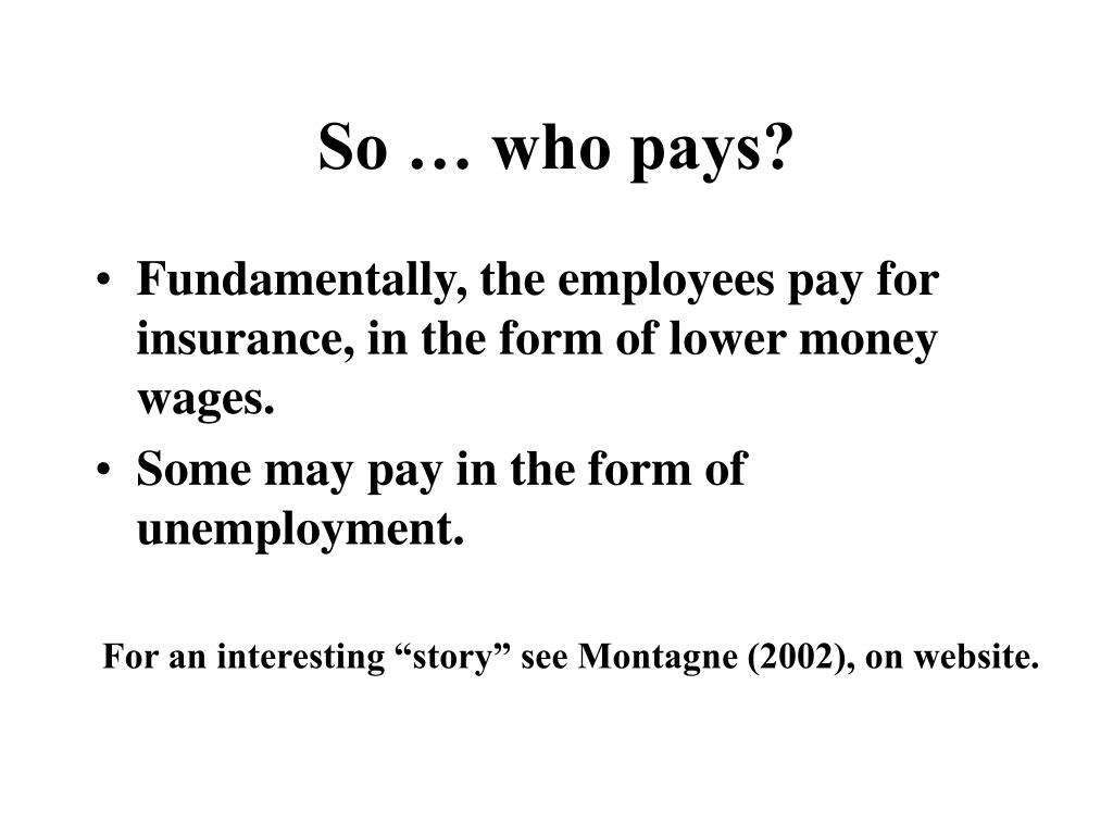 PPT - Who pays for health insurance? PowerPoint Presentation, free ...