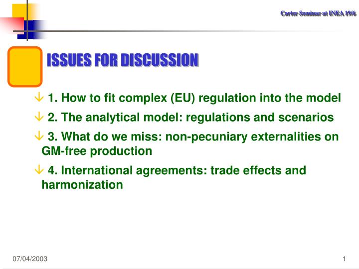 PPT - ISSUES FOR DISCUSSION PowerPoint Presentation, free download - ID ...