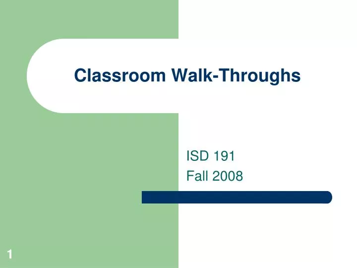 PPT - Classroom Walk-Throughs PowerPoint Presentation, free download ...
