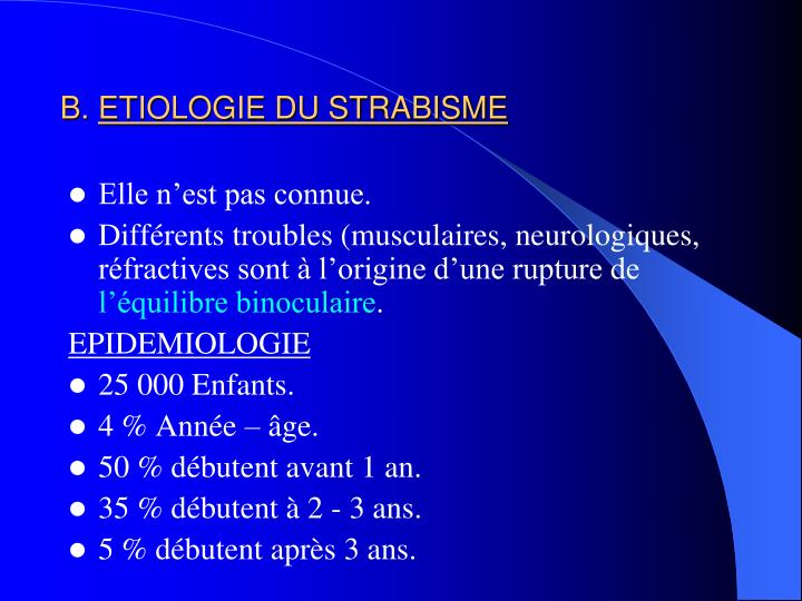 PPT - STRABISME ET PARALYSIE OCULO - MOTRICE PowerPoint Presentation ...