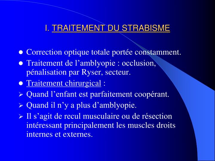 PPT - STRABISME ET PARALYSIE OCULO - MOTRICE PowerPoint Presentation ...