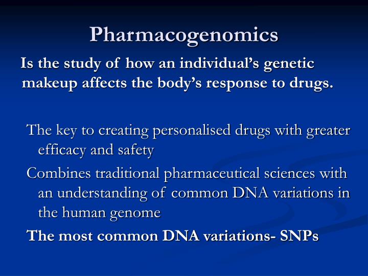 PPT - Introduction to pharmacogenomics and personalised medicine ...