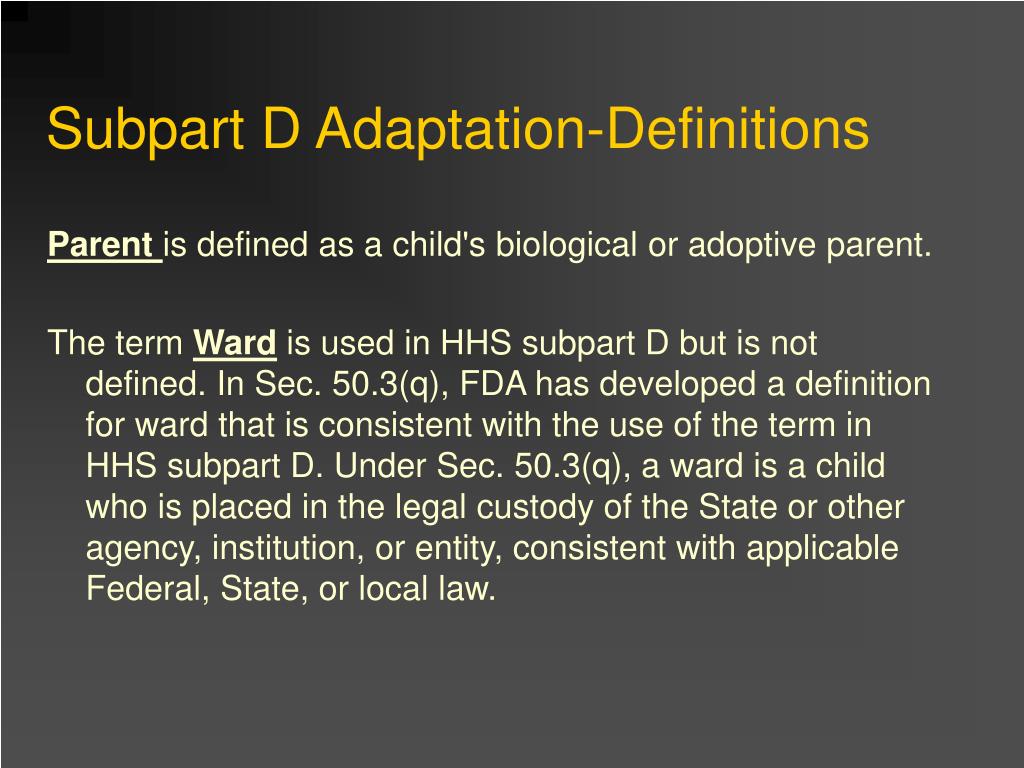 PPT - FDA Regulations Pertaining to Good Clinical Practice and Clinical ...