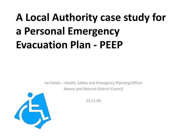 PPT - A Local Authority case study for a Personal Emergency Evacuation ...