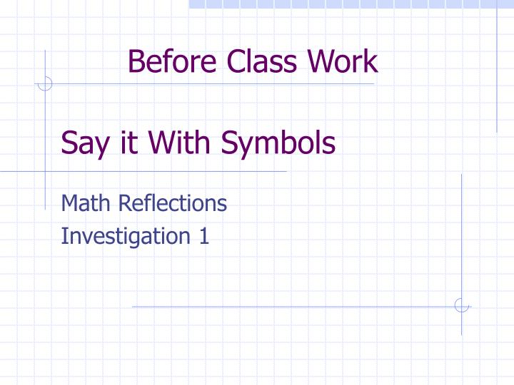 PPT - Say it With Symbols PowerPoint Presentation, free download - ID ...
