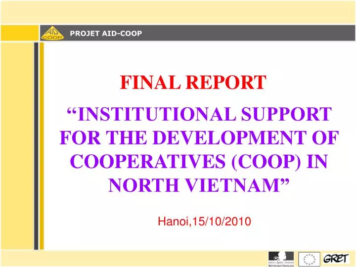 PPT - FINAL REPORT PowerPoint Presentation, free download - ID:475451