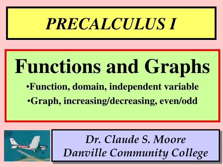 PPT - PRECALCULUS I PowerPoint Presentation, free download - ID:476305