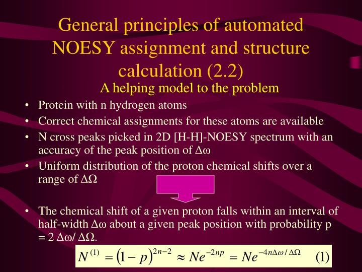 PPT - Automated NMR Protein Structure Calculation PowerPoint Presentation - ID:476630