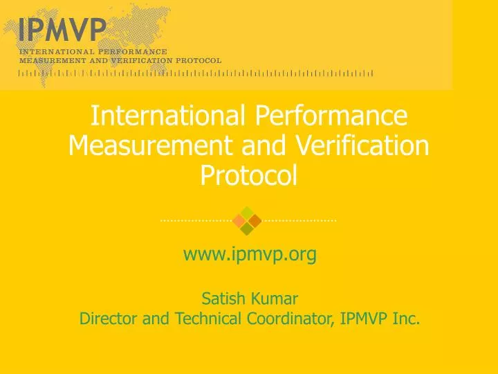 PPT - International Performance Measurement and Verification Protocol ...
