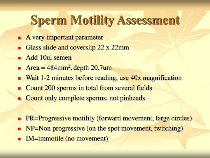 PPT - Semen Analysis and Sperm Preparation PowerPoint Presentation - ID ...
