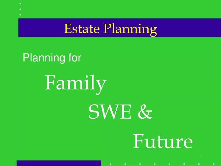 PPT - Estate Planning PowerPoint Presentation, free download - ID:476884