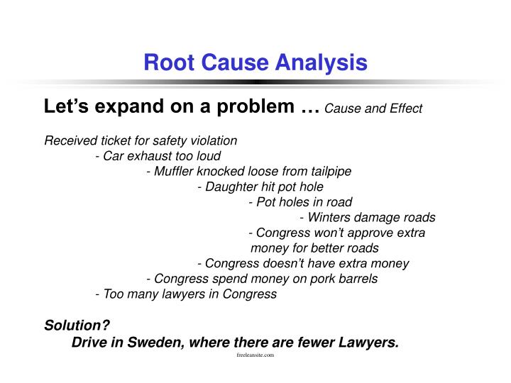 PPT - Root Cause Analysis - Overview PowerPoint Presentation - ID:477102