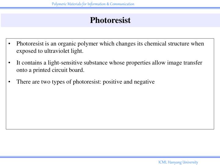 PPT - Photoresist PowerPoint Presentation - ID:477120