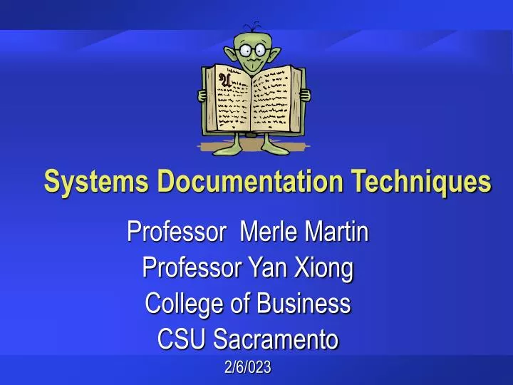 PPT - Systems Documentation Techniques PowerPoint Presentation, free download - ID:477508