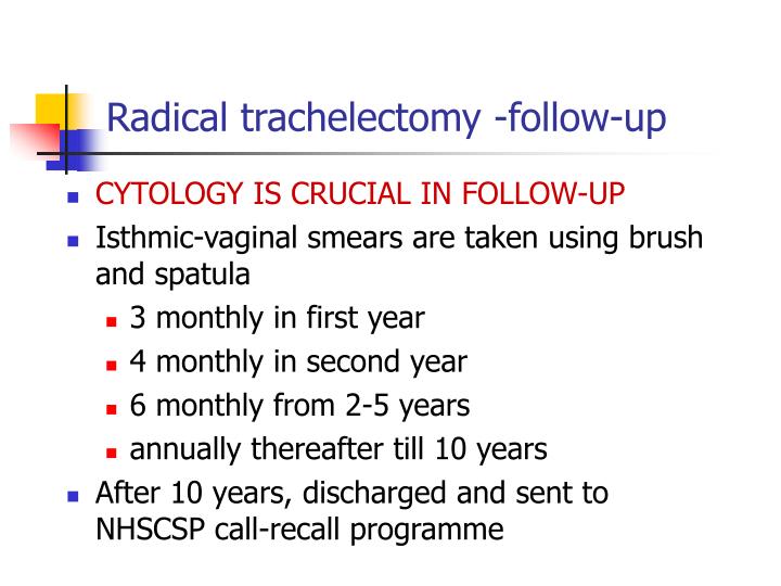 PPT - Cytology after radical trachelectomy for cervical cancer ...